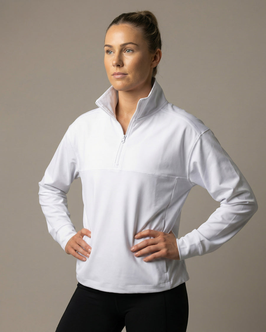 Intercept Track Jumper – White – Bumrs